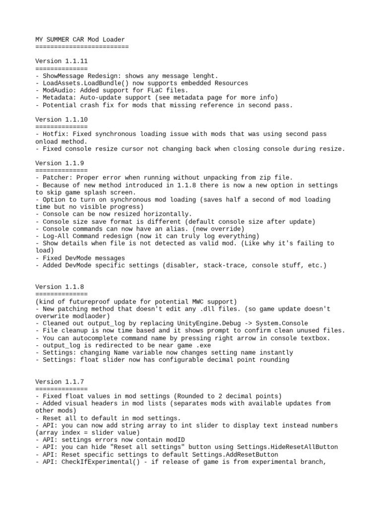 Change Log | PDF | Command Line Interface | Software Engineering
