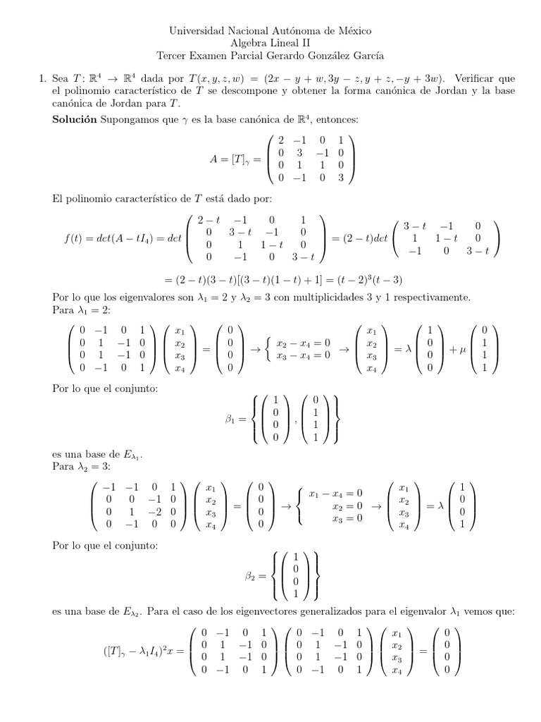 Análisis de la descomposición en valores y vectores propios de una ...