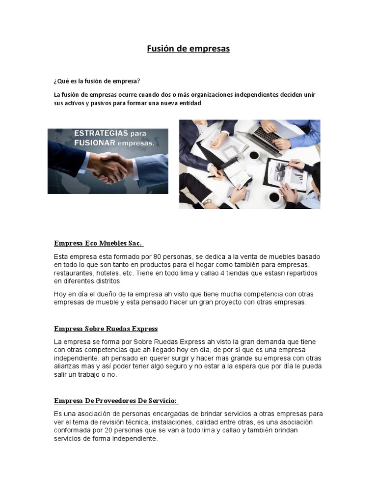Fusión de Empresas Certus | PDF | Gestión de recursos humanos | Business