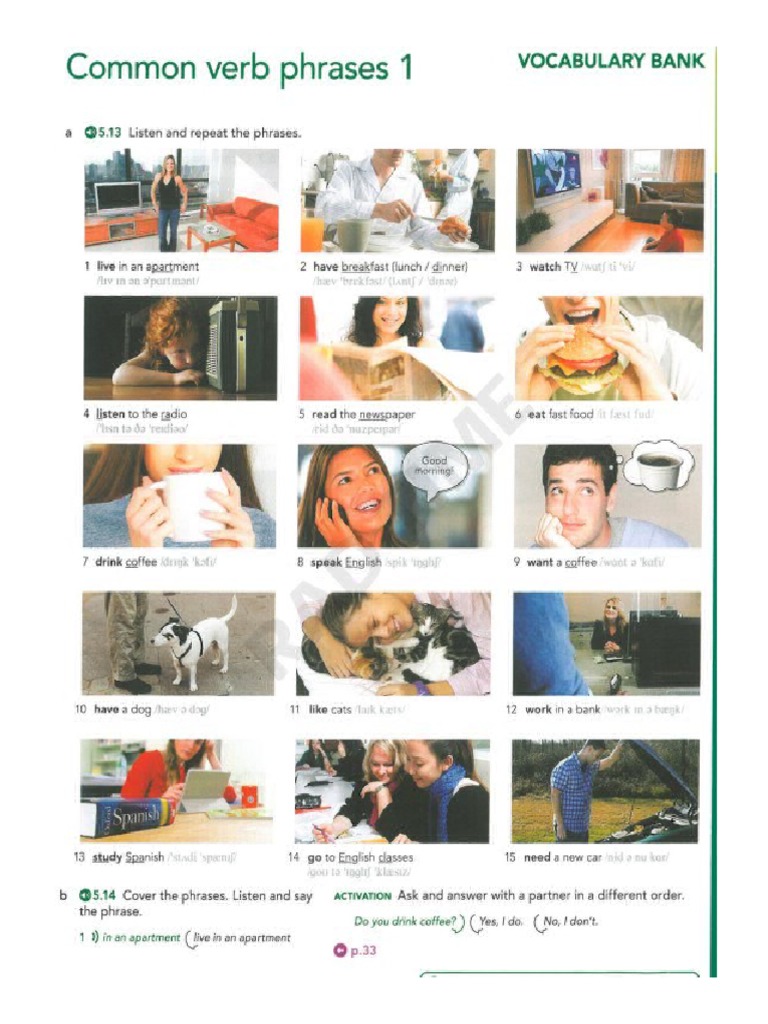 Common Verb Phrases | PDF