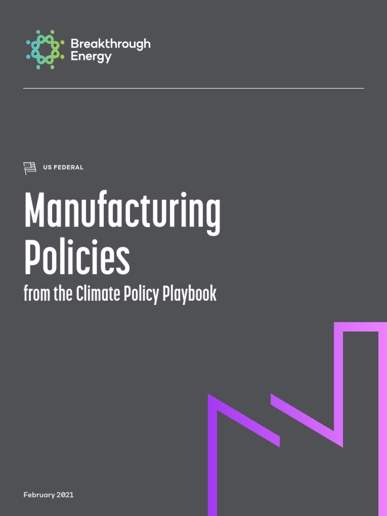 Complete Manufacturing Playbook | PDF | Steelmaking | Low Carbon Economy