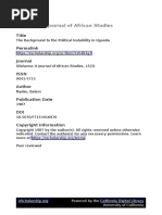 Local Government Structures in Uganda | PDF | Leadership | Uganda