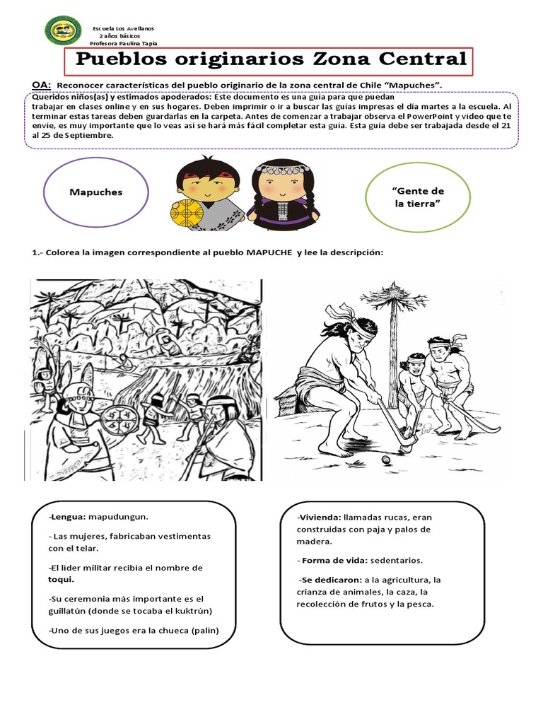 Guía Historia Los Mapuches | PDF | Pueblos Indígenas de las Américas
