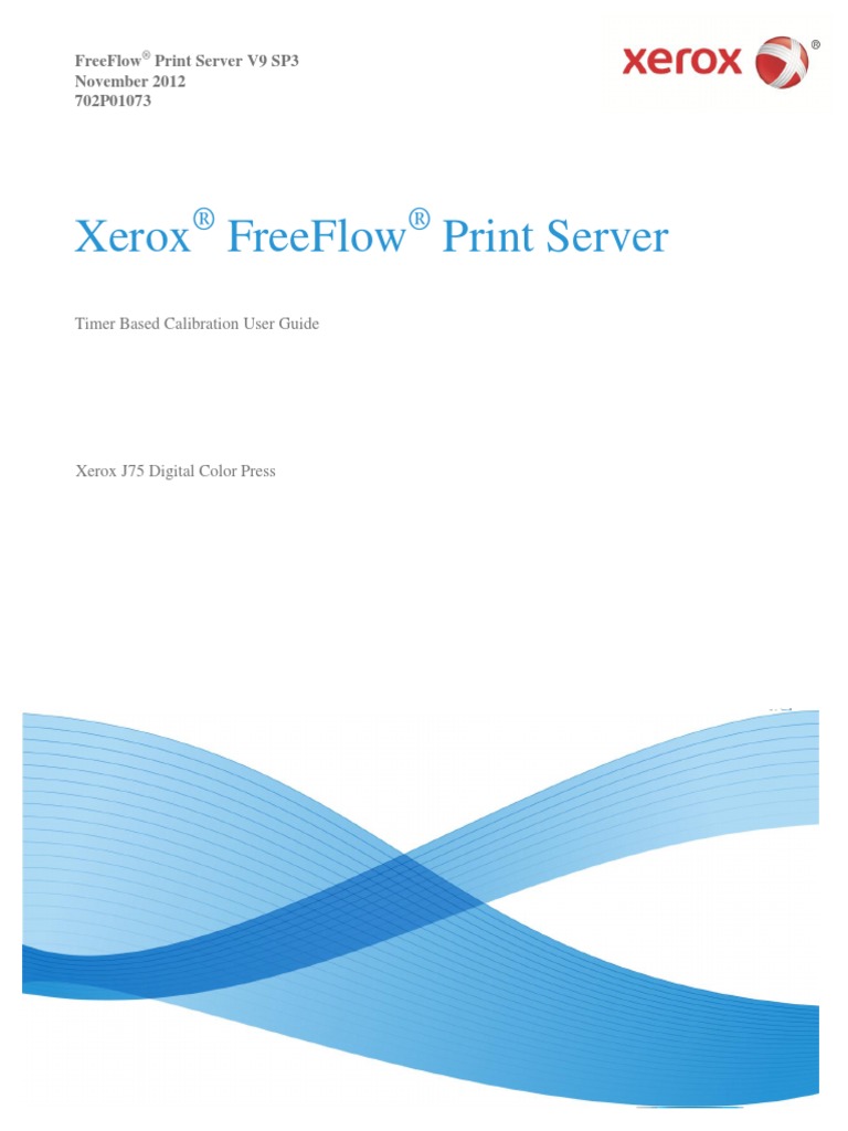TimerBasedCalibration-Xerox J75 Digital Color Press - UserGuide | PDF | Calibration | Icon ...