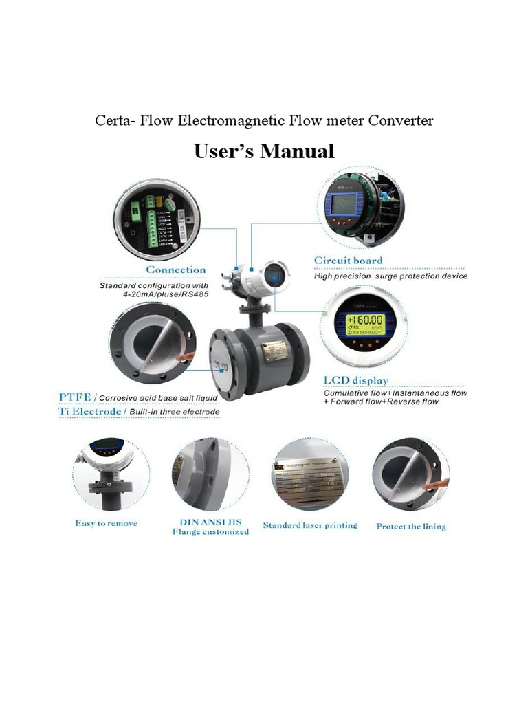 Certa-Flow Electromagnetic Flow Meter Converter Manual | PDF | Power ...