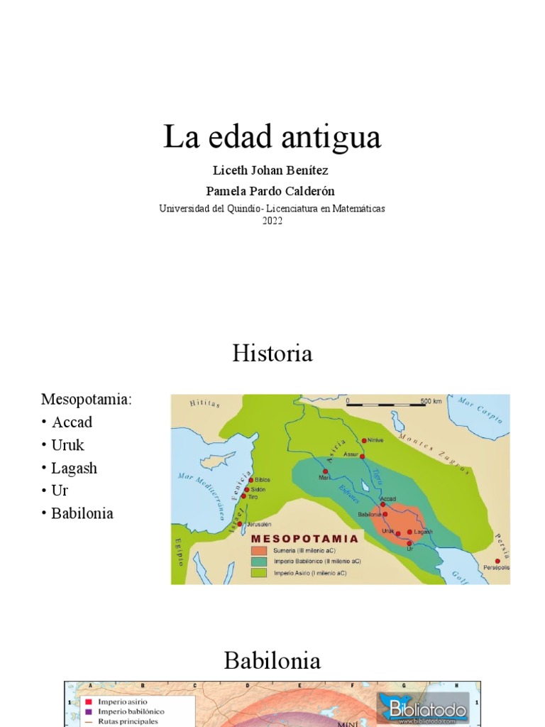 Diapositivas Edad Antigua | PDF | Babilonia | Mesopotamia