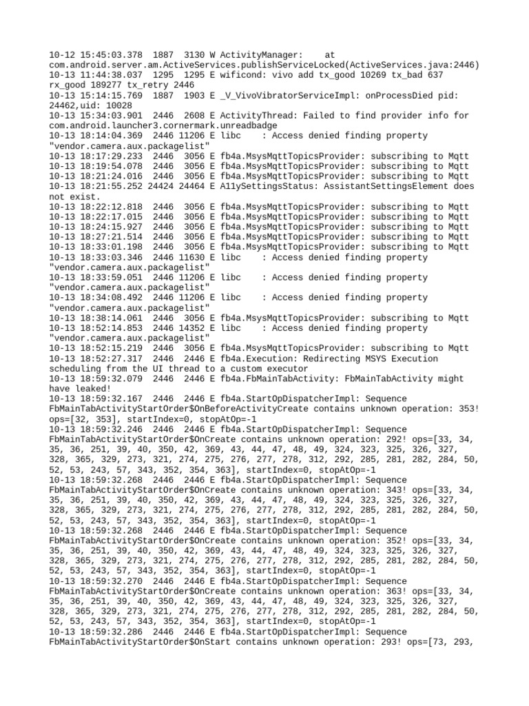Android Log Messages | PDF | Software Development | Web 2.0 Android Log Messages | PDF | Software Development | Web 2.0