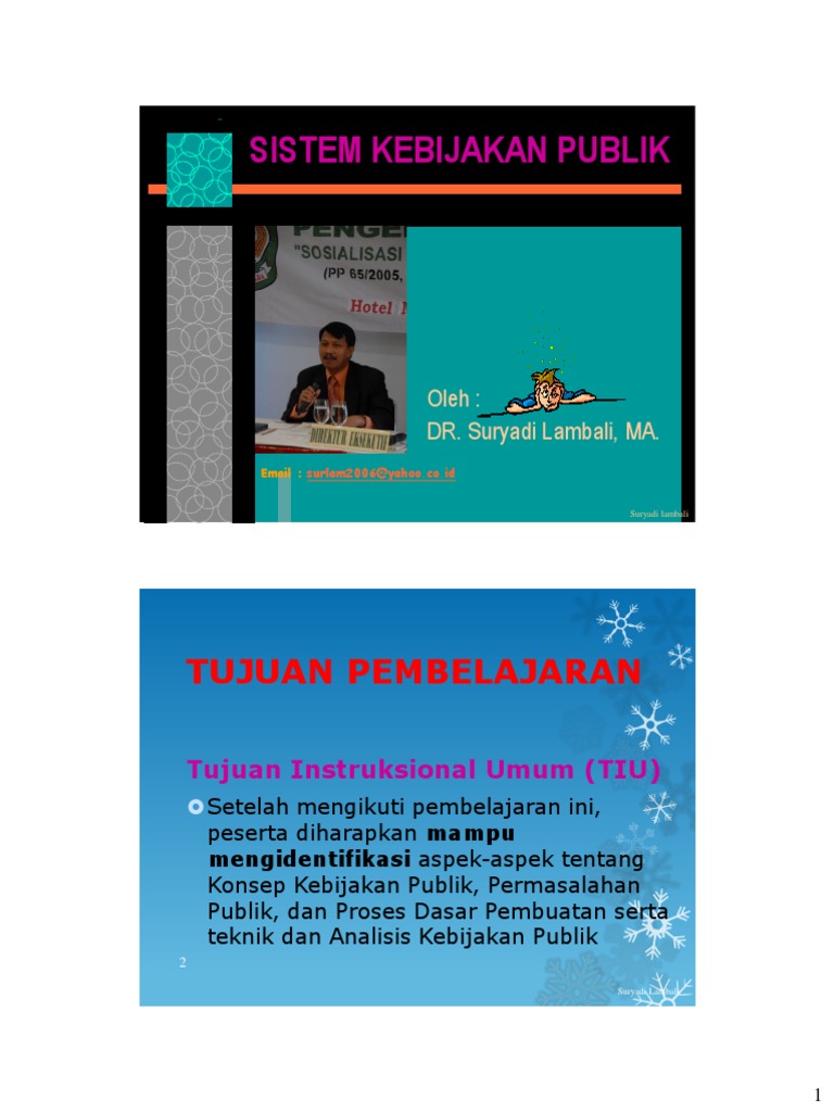Sistem Kebijkan Publik - PFP Ahli Pertama | PDF | Karier & Perkembangan