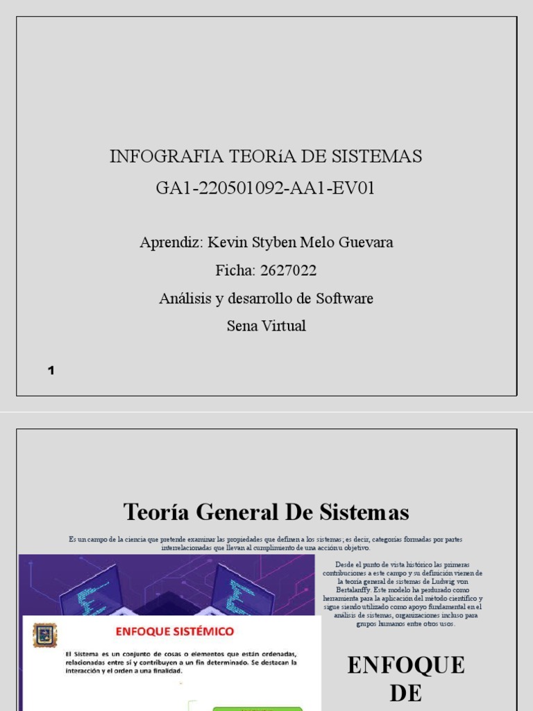 Infografia Teoria General de Sistemas | PDF | Sistema | Teoría