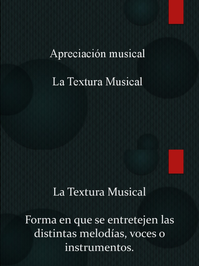 La Textura Musical | Descargar gratis PDF | Musicología | Las artes ...