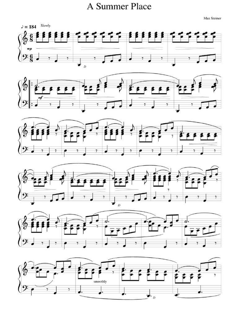 Theme From A Summer Place | PDF