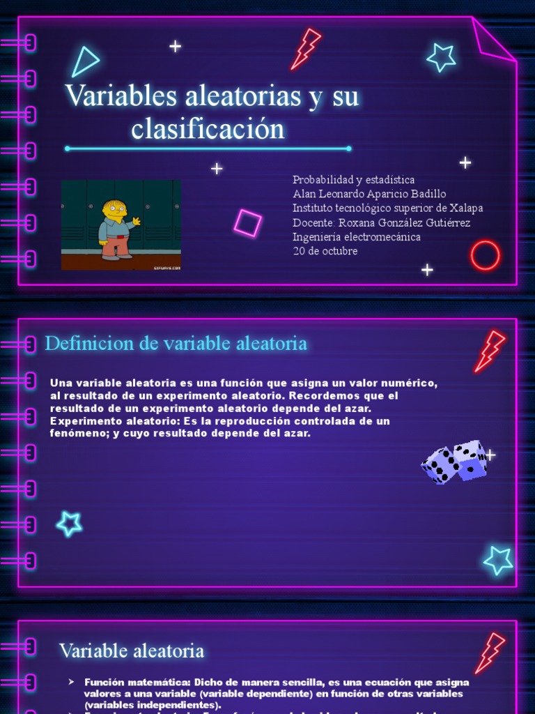 Exposicion Probabilidad | PDF | Variable aleatoria | Aleatoriedad