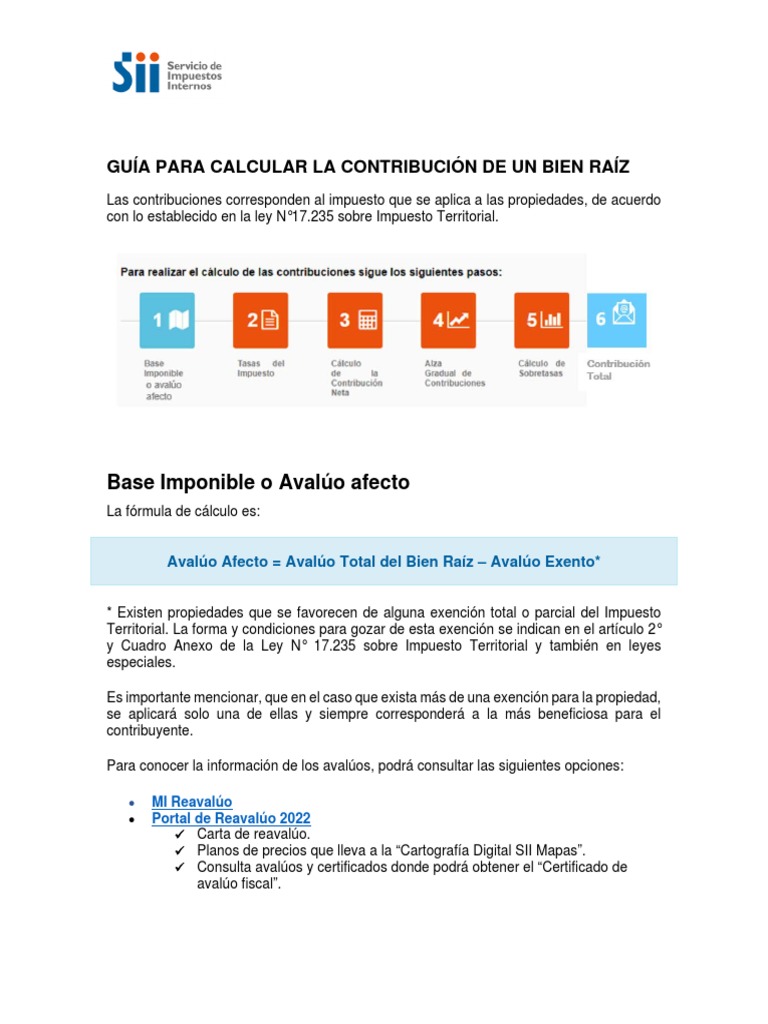 Guia para Calcular Contribucion | PDF | Impuestos | Economias