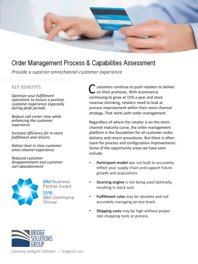 Bridge Order Management Assessment | PDF