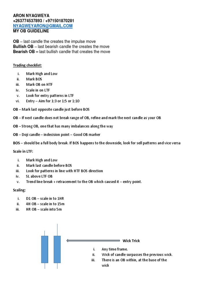My OB TradingNotes | PDF | Economics | Financial Markets