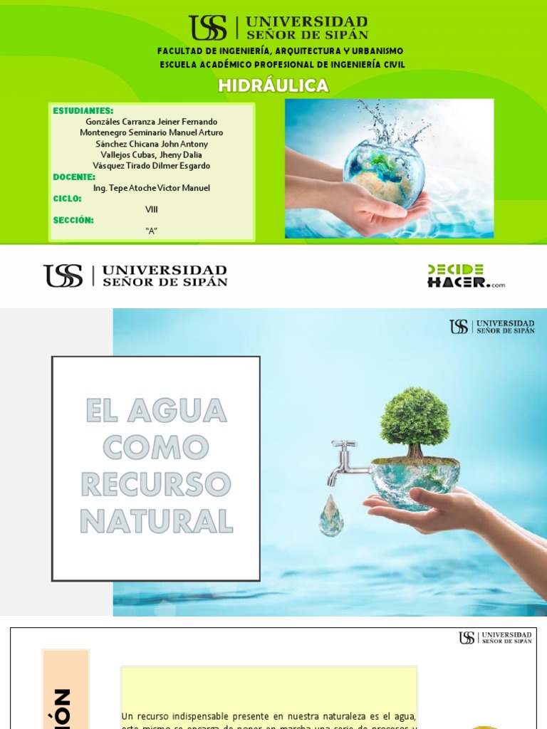 Grupo 02 - El Agua Como Recurso Natural | PDF