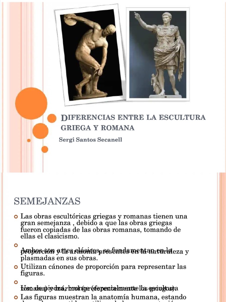 PDF Diferencias Entre Escultura Griega Y Romana DL PDF
