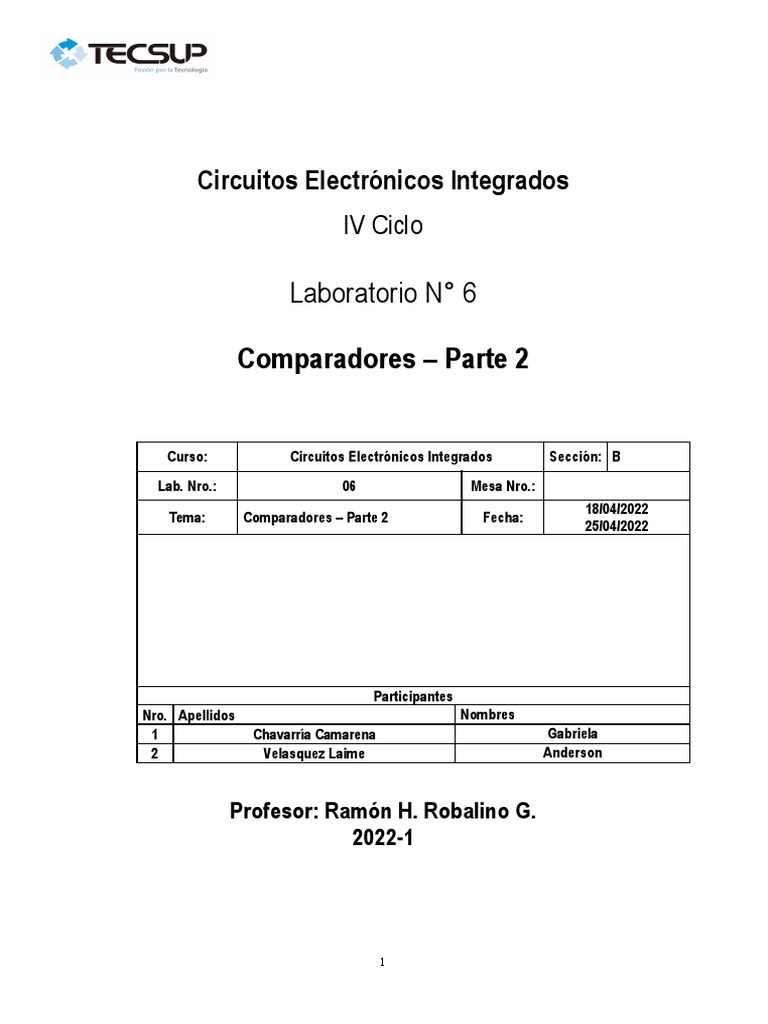 Informe LAB06 C16 B | PDF