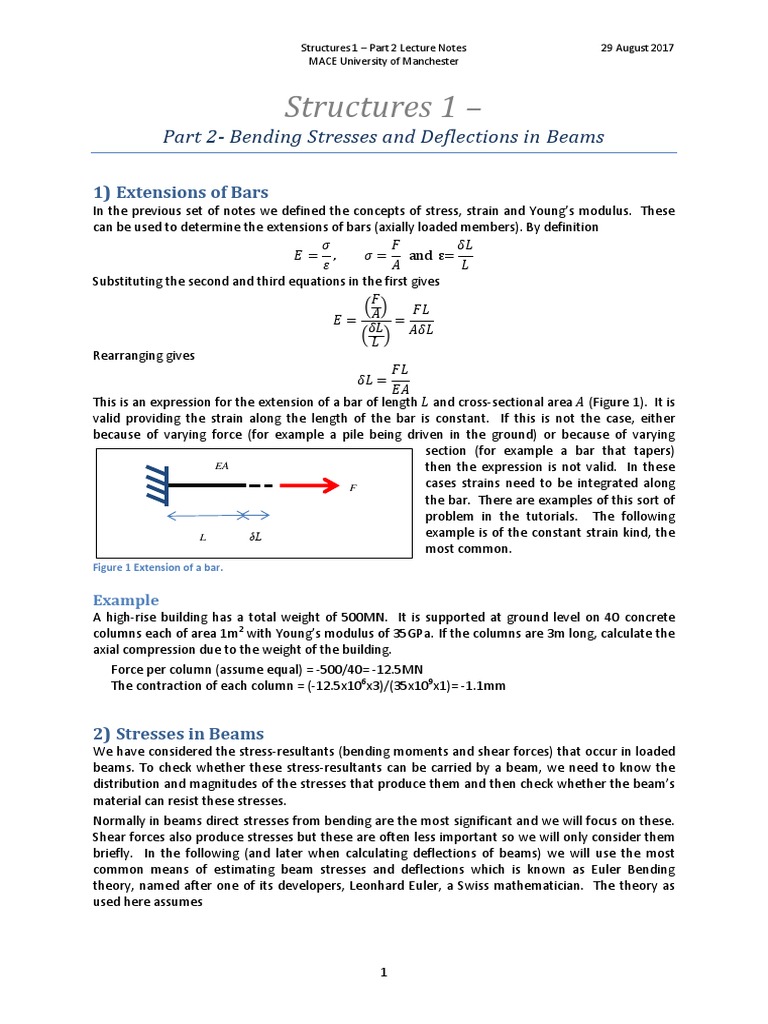 Structures 1 - Part 2 | PDF | Bending | Beam (Structure)