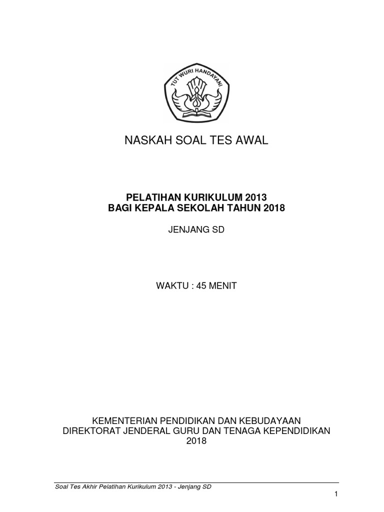 4.tes Modul Supervisi | PDF | Karier & Perkembangan