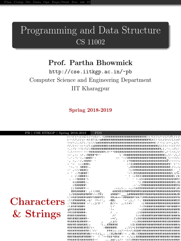 Pds Pb 2019 Strings Pdf String Computer Science Pointer Computer Programming 