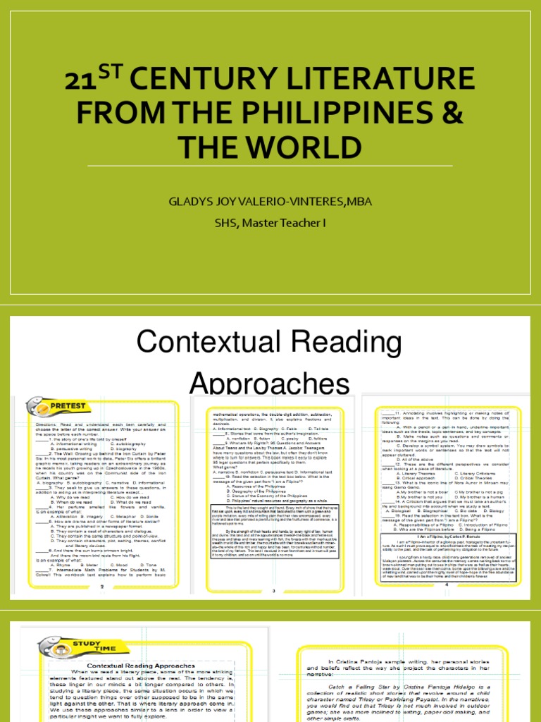 Contextual Reading Approaches Module 3 | PDF | Linguistics Contextual Reading Approaches Module 3 | PDF | Linguistics