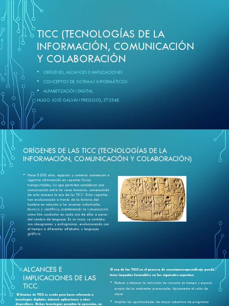 Ticc (Tecnologías de La Información, Comunicación | PDF | Hardware de la computadora | Informática