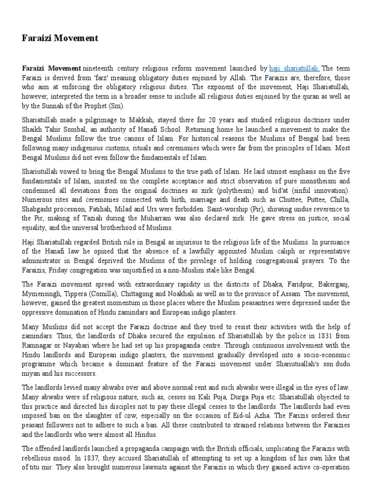Faraizi Movement | PDF | Abrahamic Religions