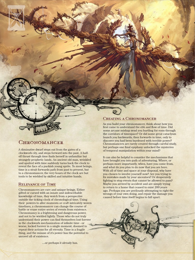 2 Class Chronomancer V3 by Clockwork Dragon | PDF | Time