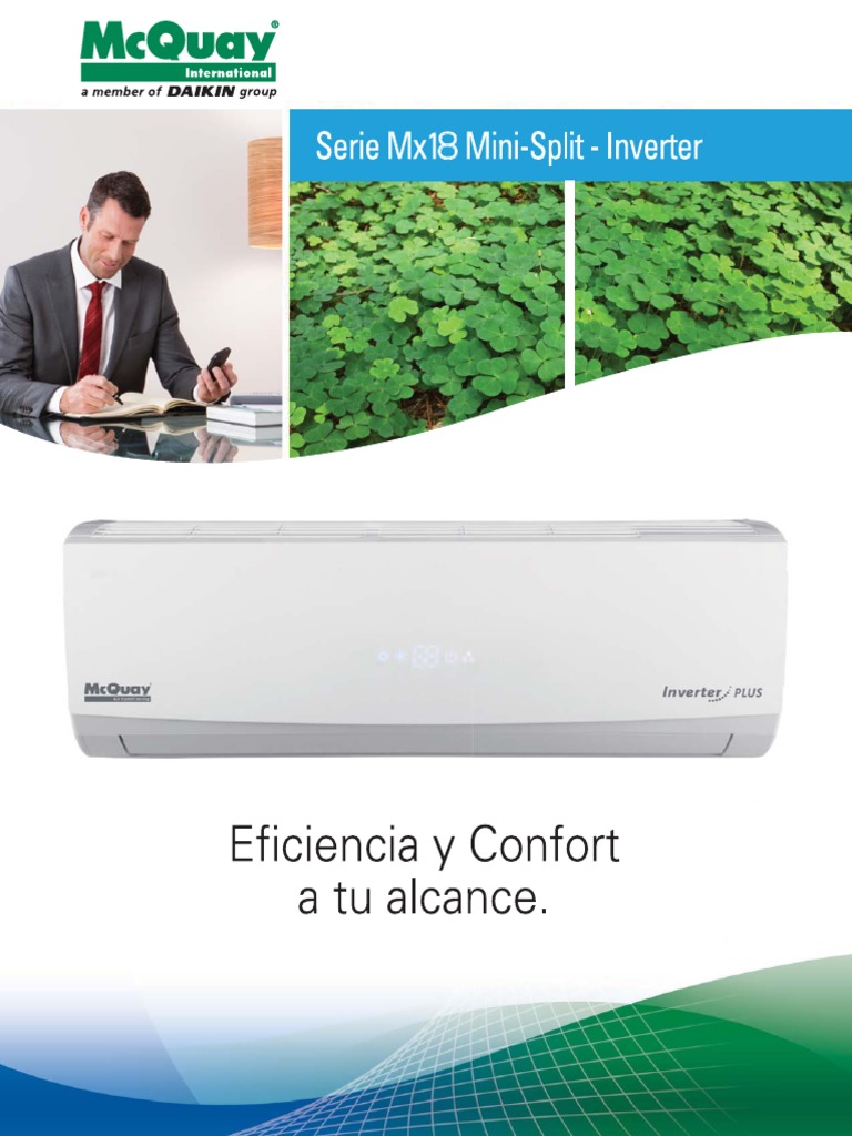 CATALOGO MINI SPLIT INVERTER SEER 18 McQUAY | PDF | Applied And ...