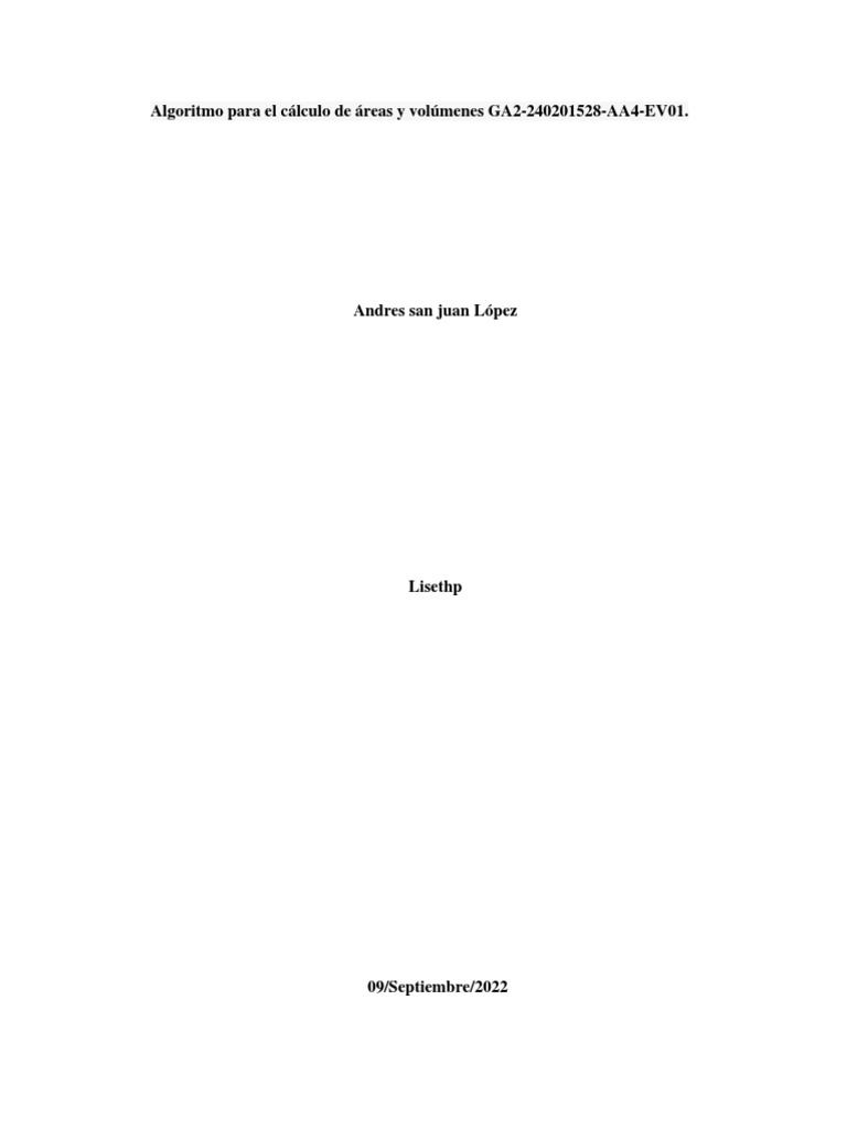 Algoritmo | PDF | Algoritmos | Triángulo