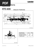 Kobelco Hydraulic Crawler Crane Cke1350g Specifications | PDF | Crane (Machine) | Manufactured Goods