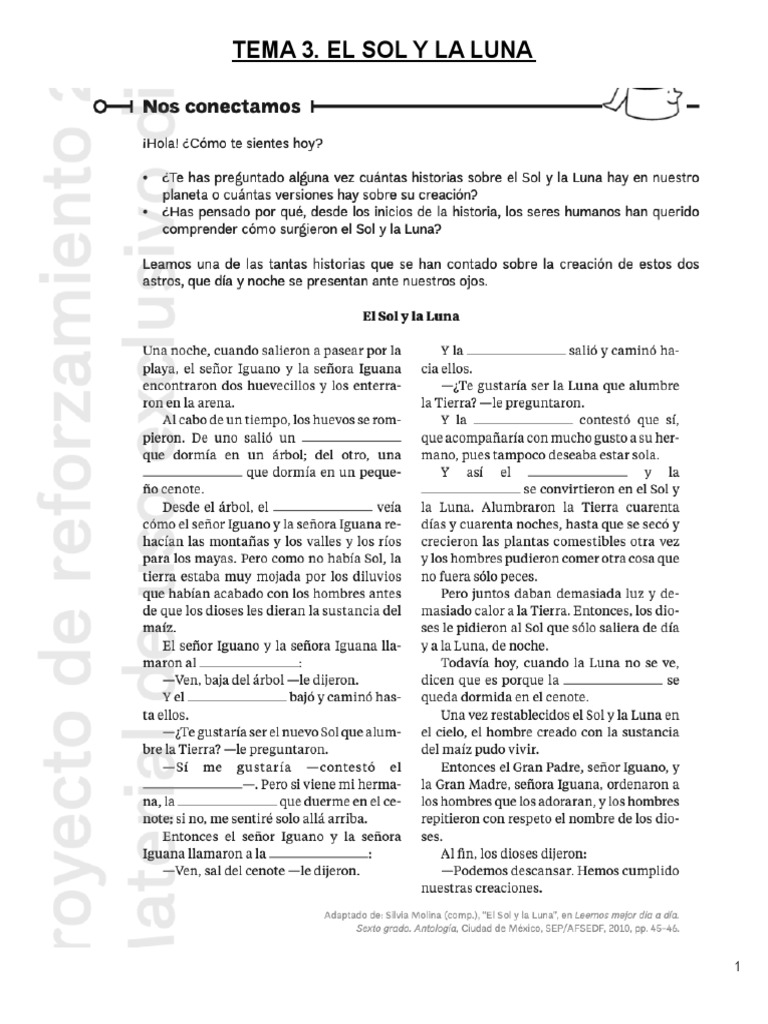 Tema 3 El Sol y La Luna Tema 4 Los Planetas | PDF | Métodos y ...