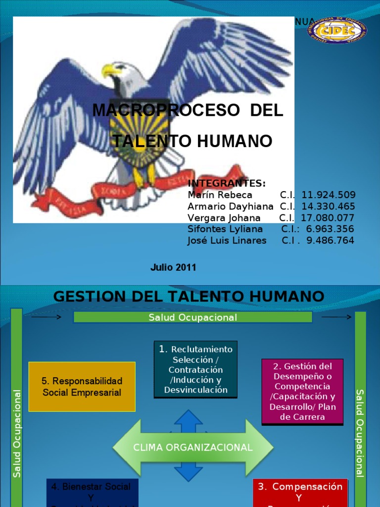 Macroproceso Talento Humano | PDF | Gestión de recursos humanos | Reclutamiento