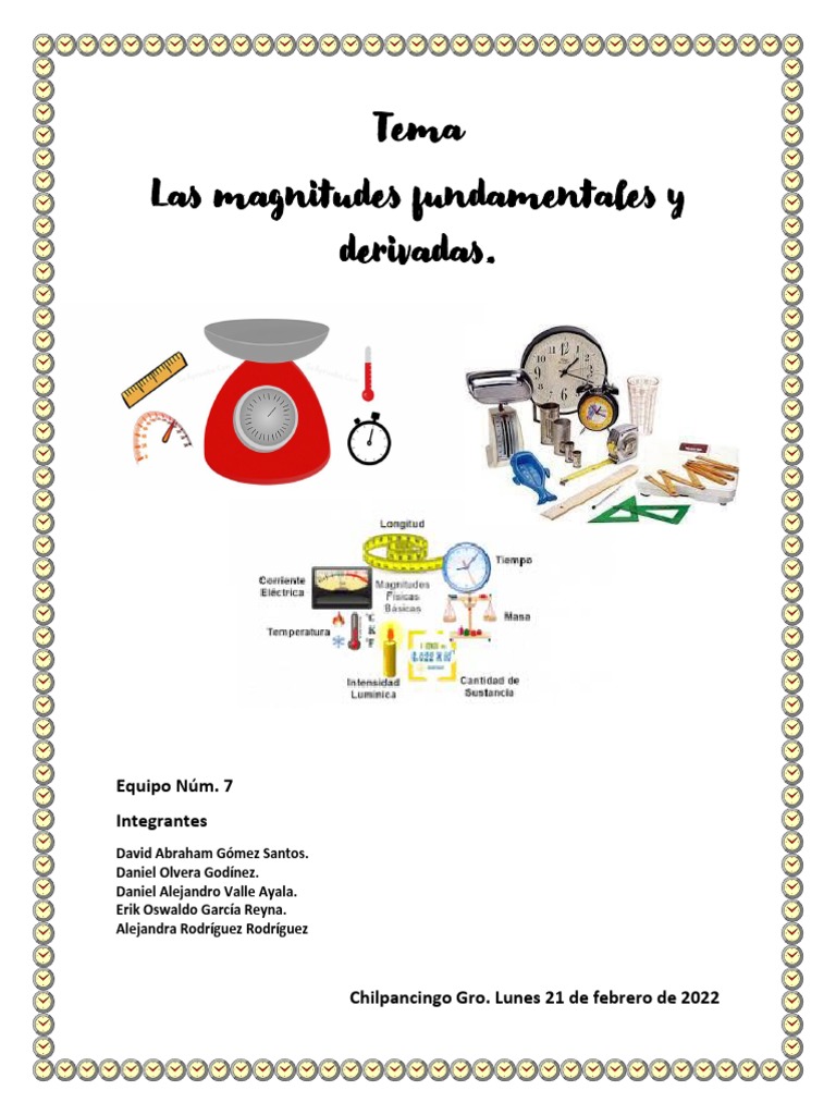 Magnitudes Fundamentales y Derivada1 Original. | PDF | Kilogramo | Medición
