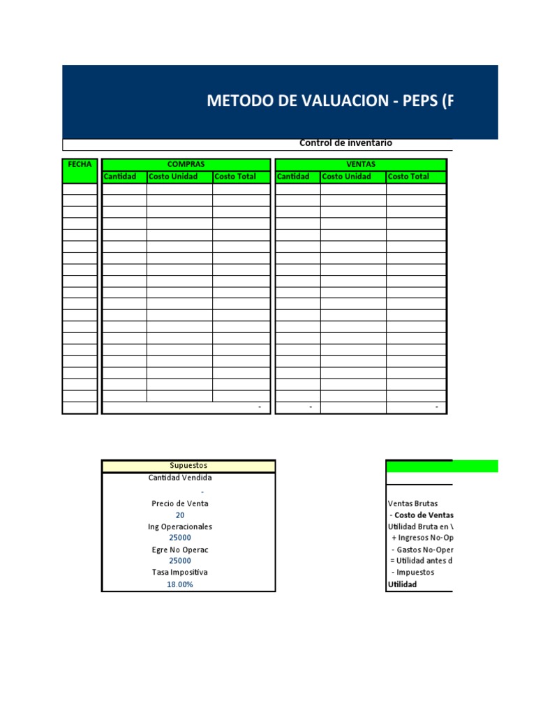 Planilla de Excel para Control de Inventario Final Practica | PDF | Inventario | Business