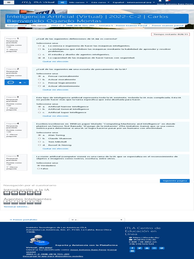 Examen IA: Preguntas y Conceptos Clave | PDF | Inteligencia artificial | Inteligencia (IA) y ...