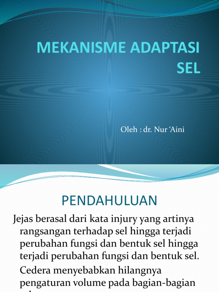 Mekanisme Adaptasi Sel | PDF
