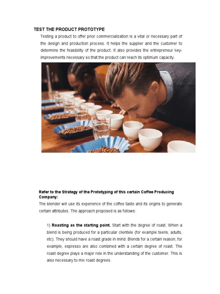 Week 11 TEST THE PRODUCT PROTOTYPE | PDF | Coffee