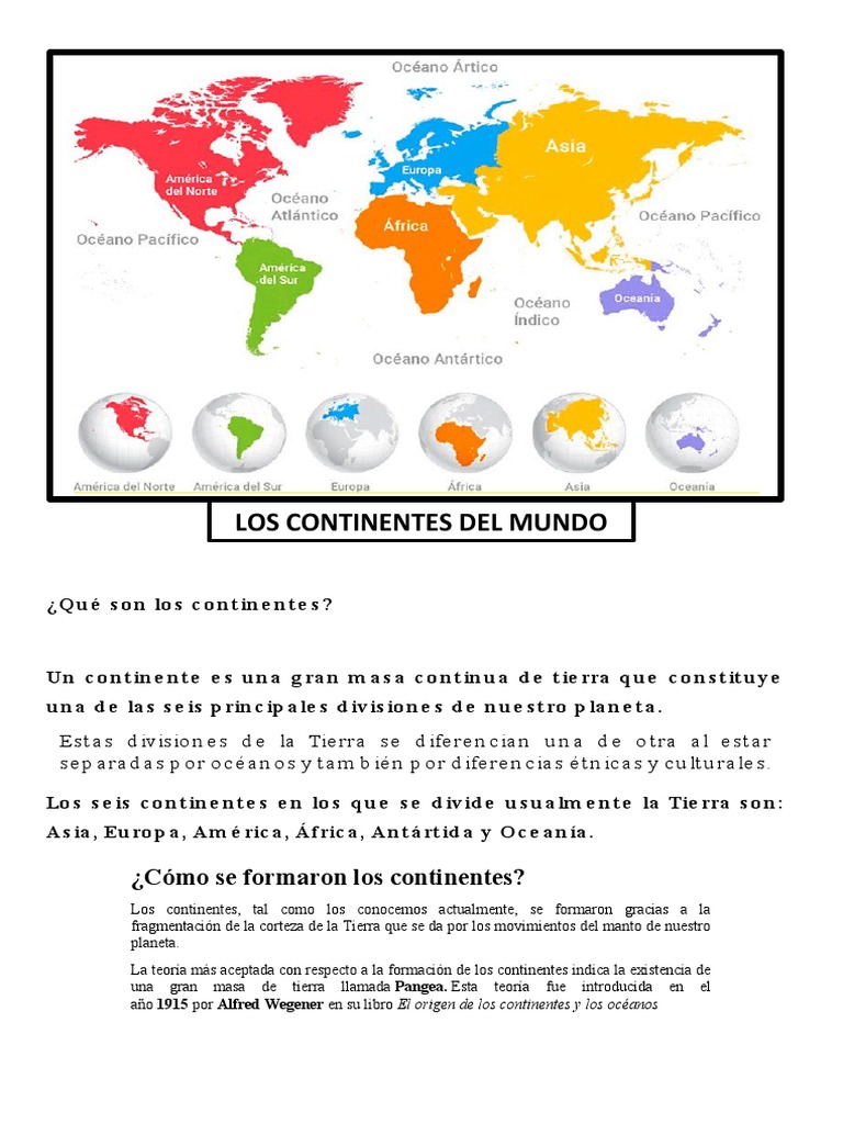 Cómo Se Formaron Los Continentes | PDF