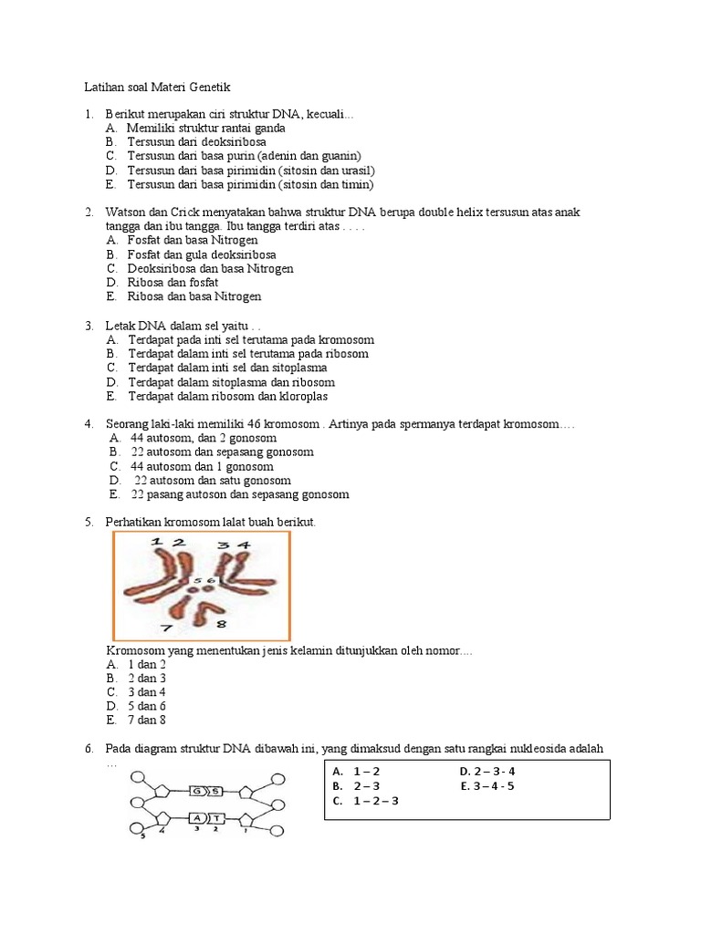 Latihan Soal Materi Genetik | PDF