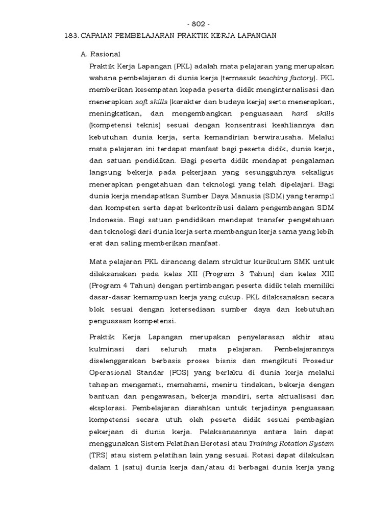 CP PKL Dan Mapel PIlihan Fase F SMK | PDF