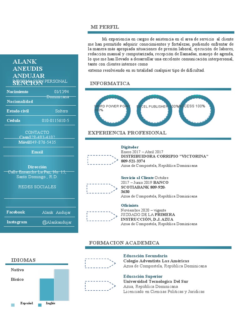 ALANK ANEUDIS ANDUJAR SENCION (1) LL | PDF | República Dominicana