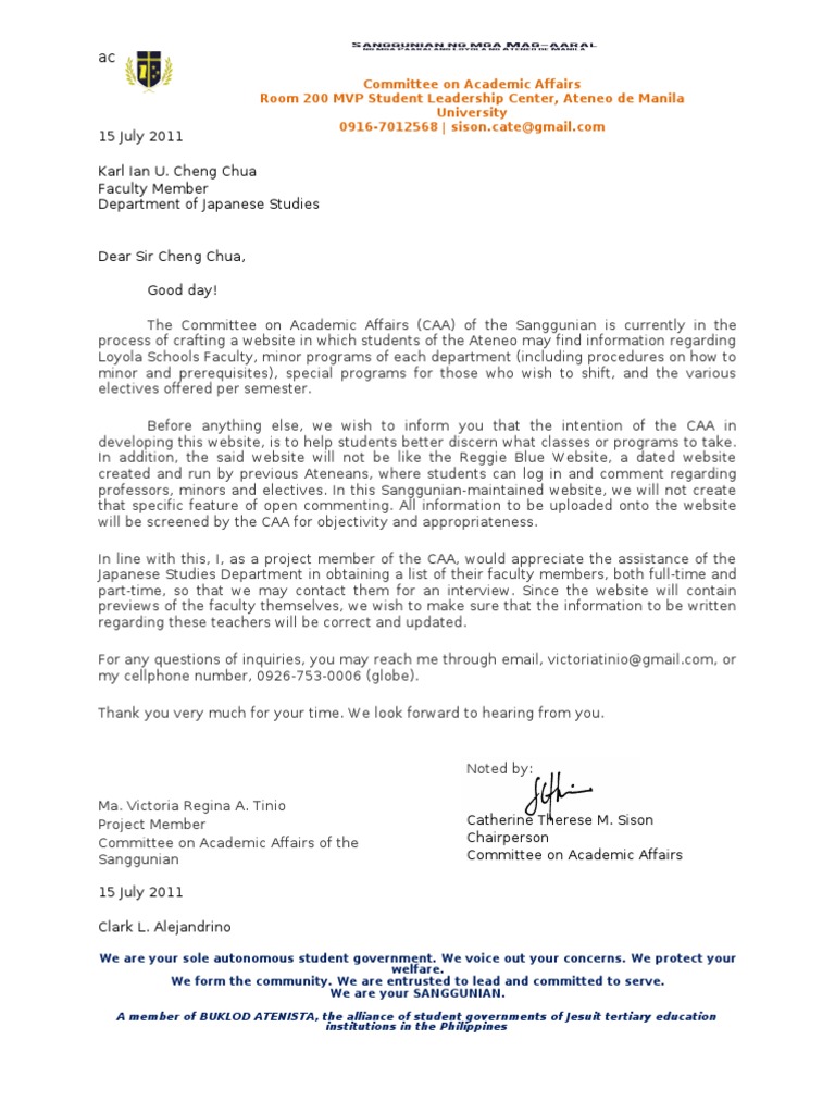 Dept Letters (JSP, CHNS) | PDF | Students | Further Education
