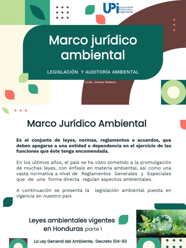 Marco Juridico Ambiental De Honduras Pdf