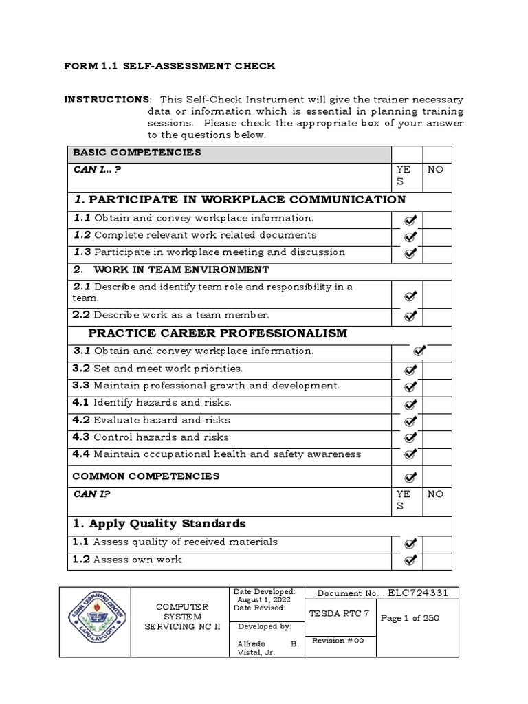 TNA Forms | PDF | Computer Network | Electronics
