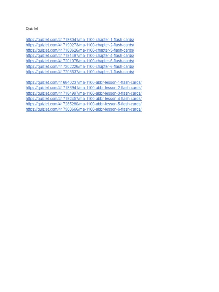 Quiz Let | PDF