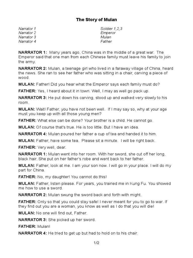 The Story of Mulan | PDF