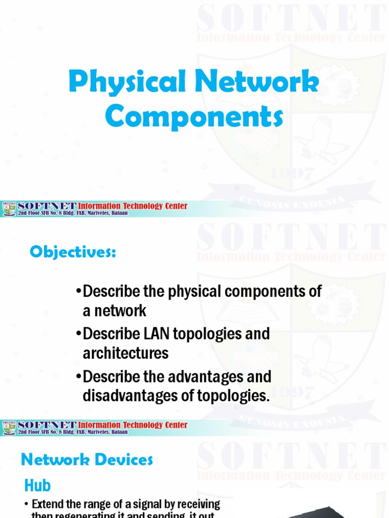 LESSON 2 - Physical Network Components | PDF | Network Topology ...
