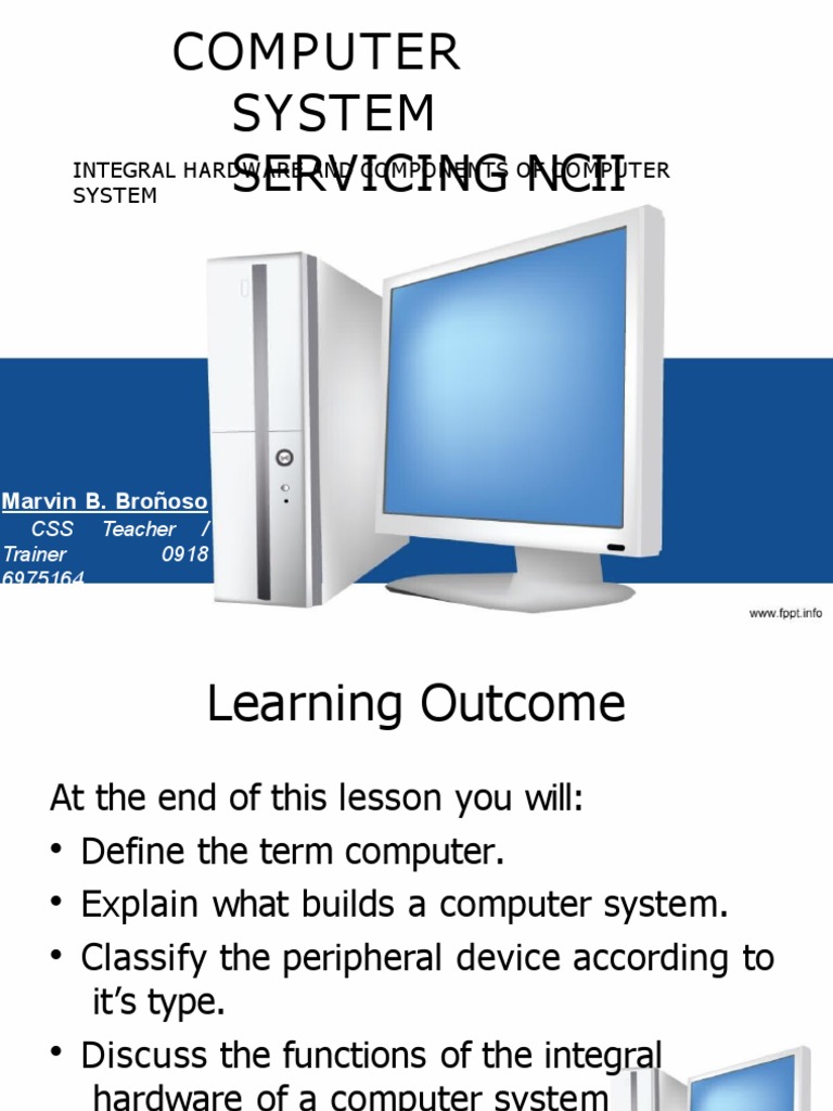 Integral Hardware and Components of Computer System | PDF | Central ...